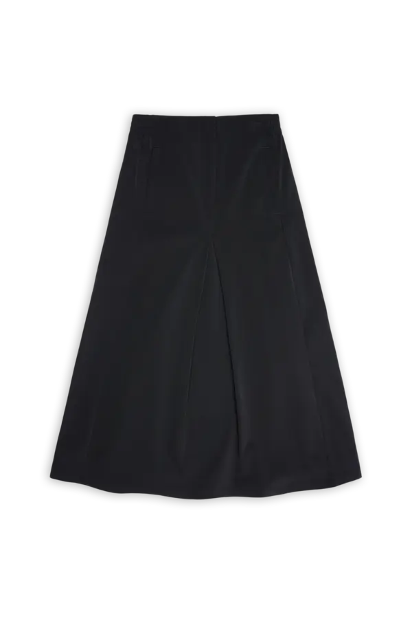 Rains Maxi Skirt In Technical Stretch Fabric - Black