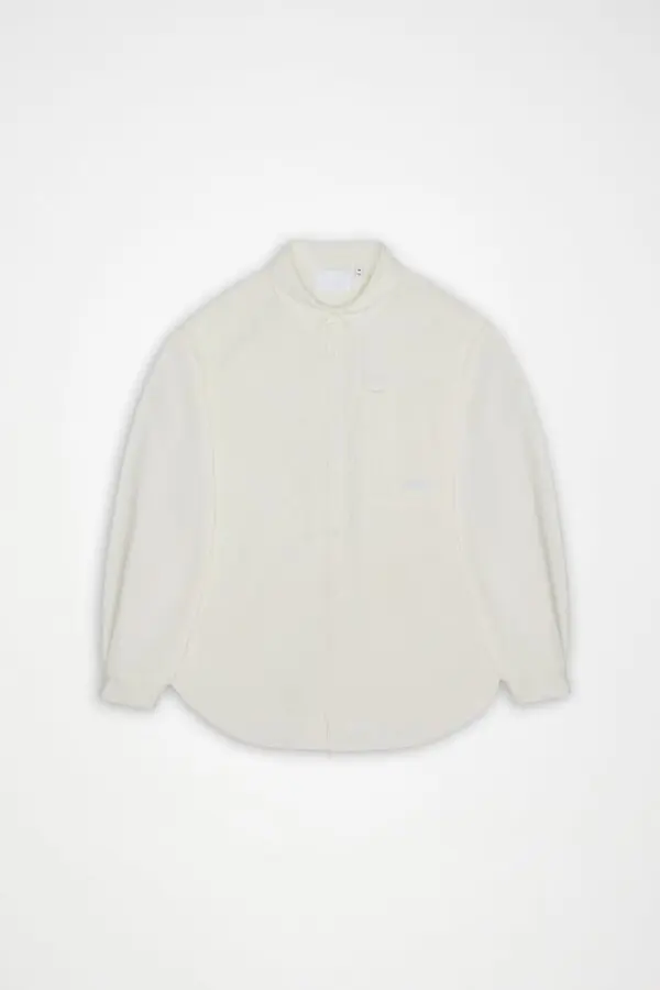 Rains Light Woven Long Sleeve Shirt - Blanc
