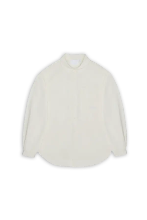 Rains Light Woven Long Sleeve Shirt - Blanc