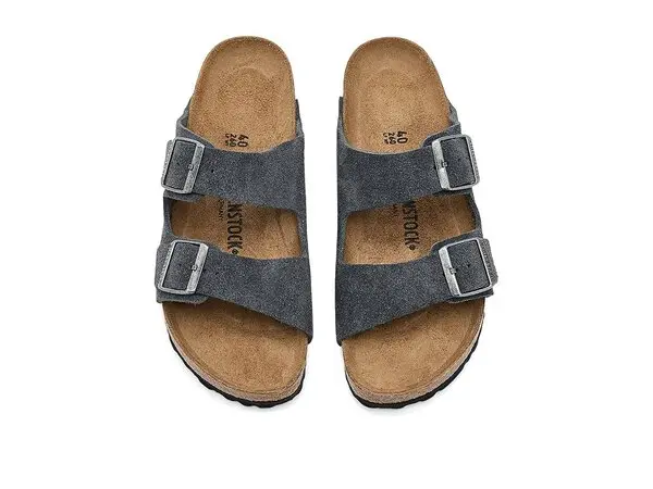 BIRKENSTOCK Arizona Suede Sandals - Black