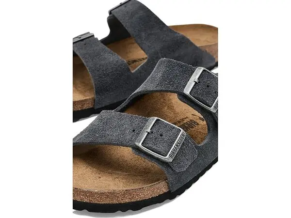 BIRKENSTOCK Arizona Suede Sandals - Black