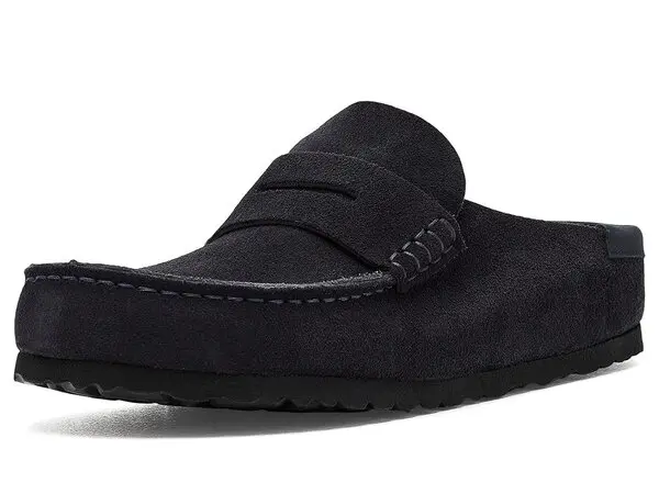 BIRKENSTOCK Naples Wrapped Clog- Suede Clog Shoes Midnight