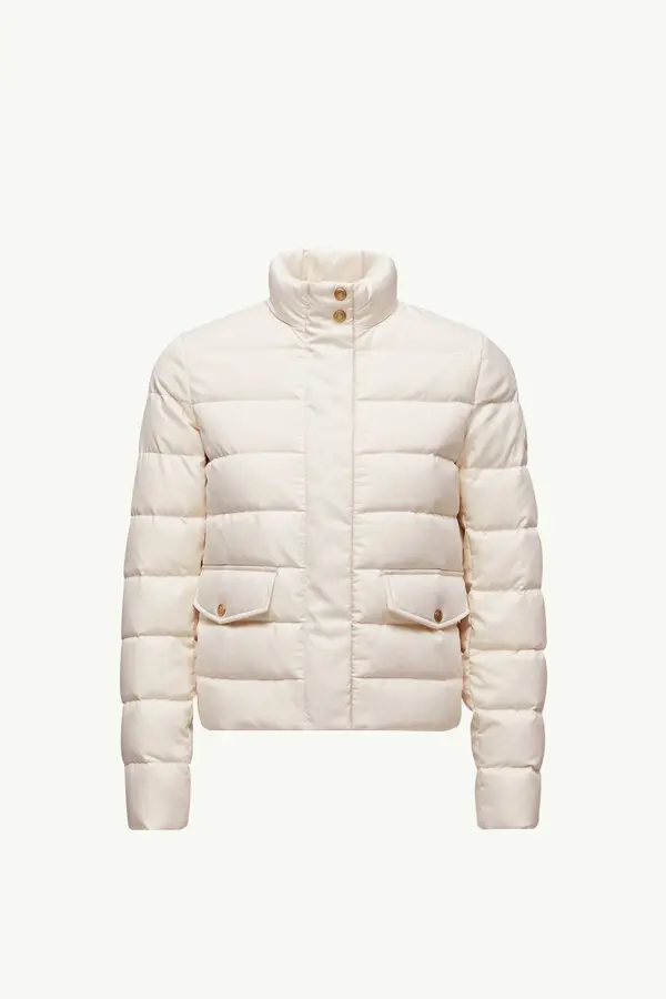 Moncler Bessettes Short Down Jacket - White