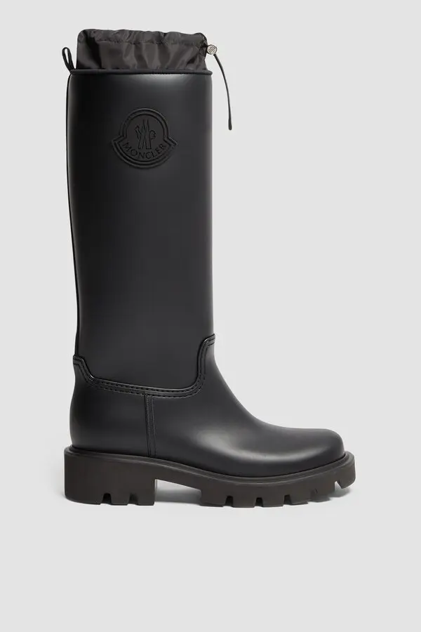 Moncler Kickstream High Rain Boots - Black