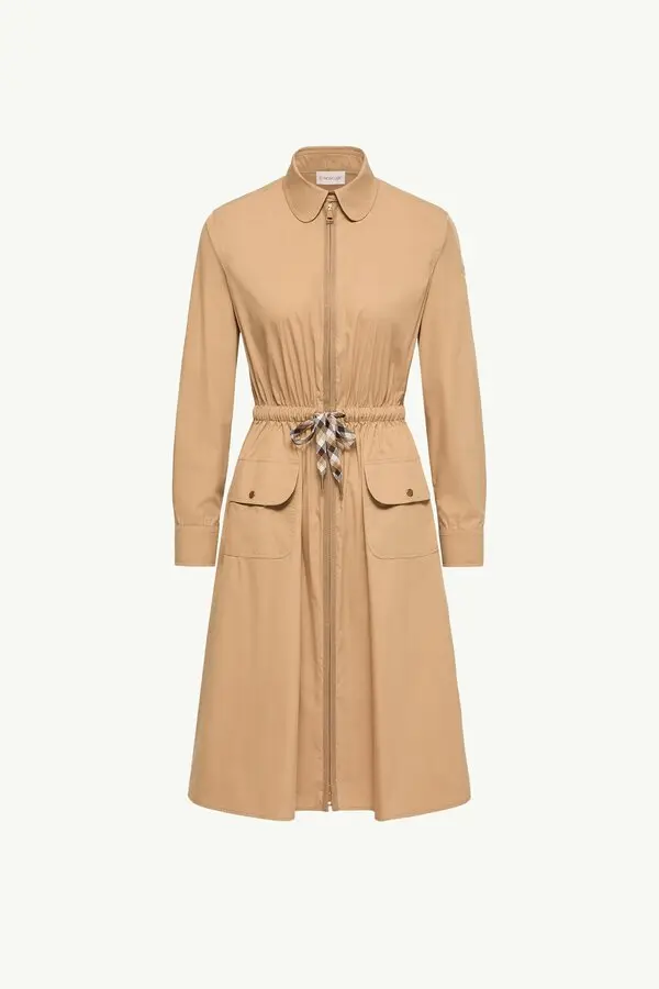 Moncler Cotton Blend Knee-length Shirt Dress