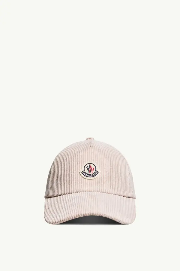 Moncler Corduroy Baseball Cap - Beige