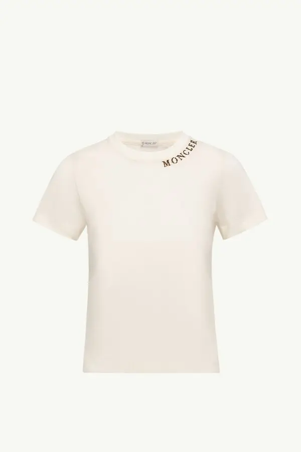 Moncler Sketch Logo Cotton T-shirt