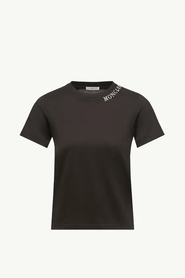 Moncler Sketch Logo Cotton T-shirt