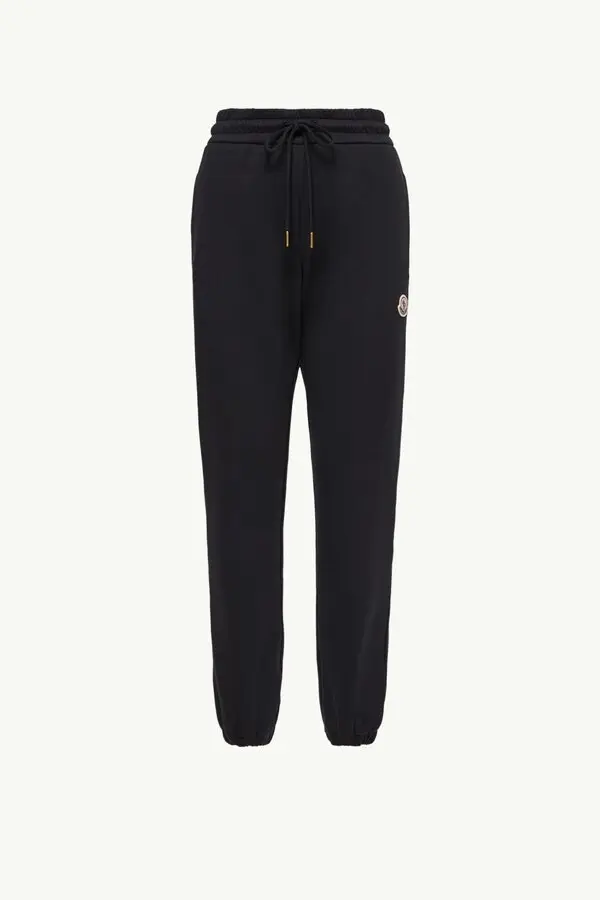 Moncler Logo Cotton Blend Fleece Sweatpants
