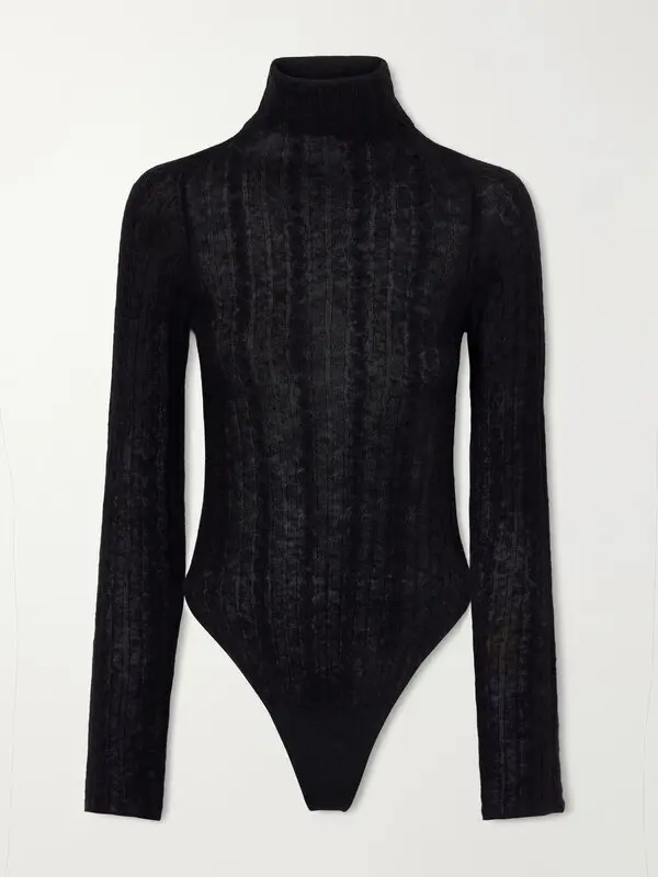 HAIKURE Margie Knitted Bodysuit - Black