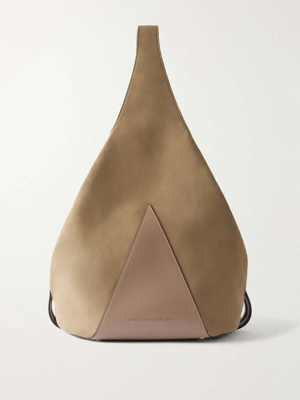 Stella McCartney Appaloosa Vegan Suede Shoulder Bag - Taupe