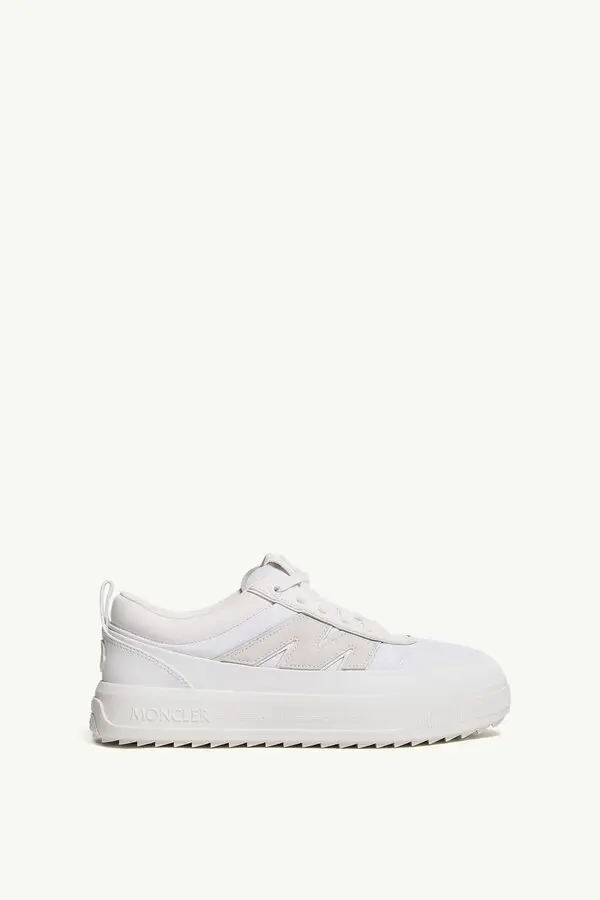 Moncler Altive Nubuck & Suede Sneakers - White