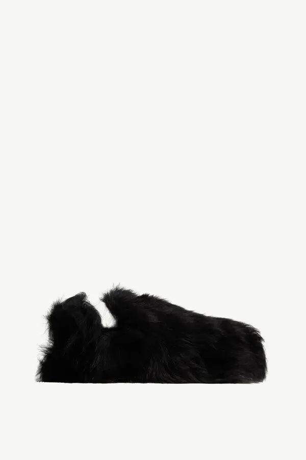Moncler Snug Shearling Flats - Black