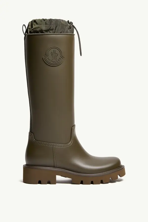 Moncler Kickstream High Rain Boots - Green