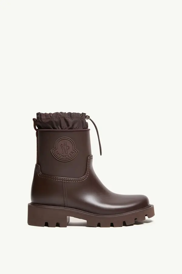 Moncler Kickstream Rain Boots - Brown