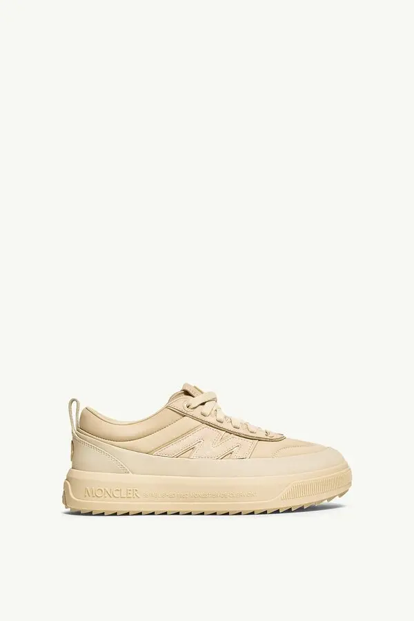 Moncler Altive Nubuck & Suede Sneakers - Beige