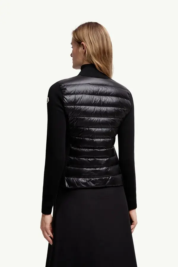 Moncler Padded Wool Zip-up Cardigan