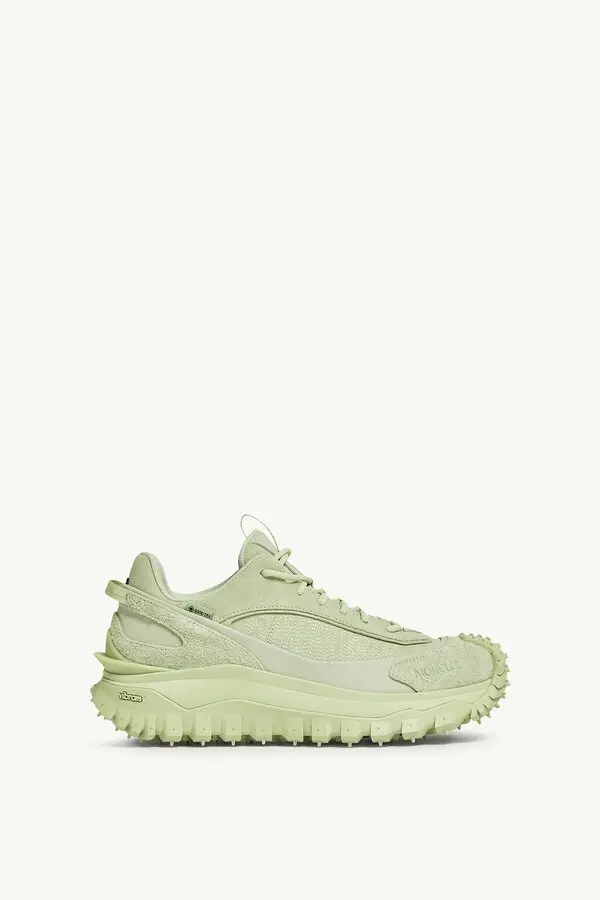 Moncler Trailgrip Momint Nubuck & Suede Sneakers - Green