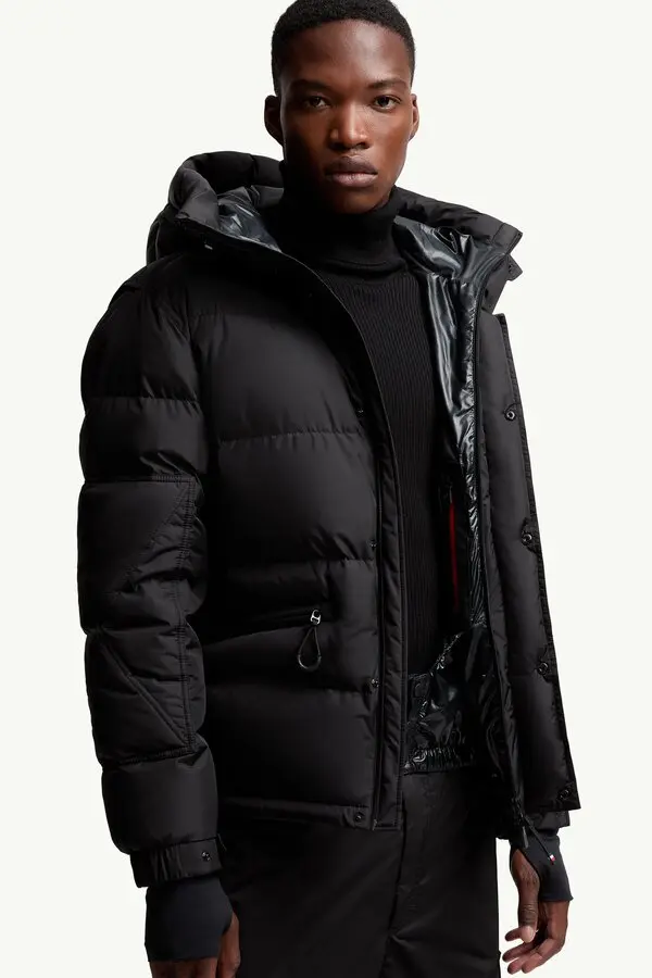 Moncler Kasanka Hooded Down Insulated Ski Jacket - Black