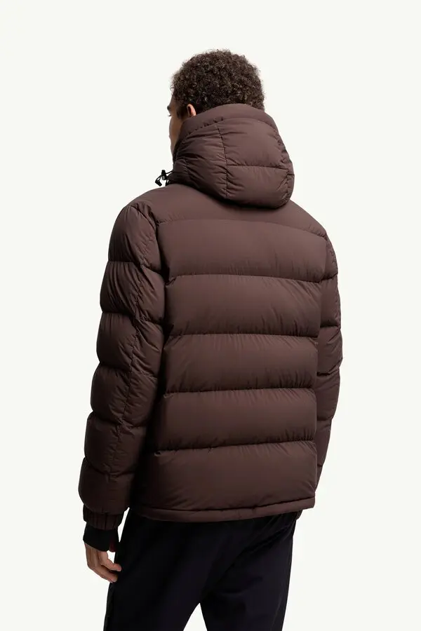 Moncler Isorno Hooded Insulated Ski Jacket - Brown