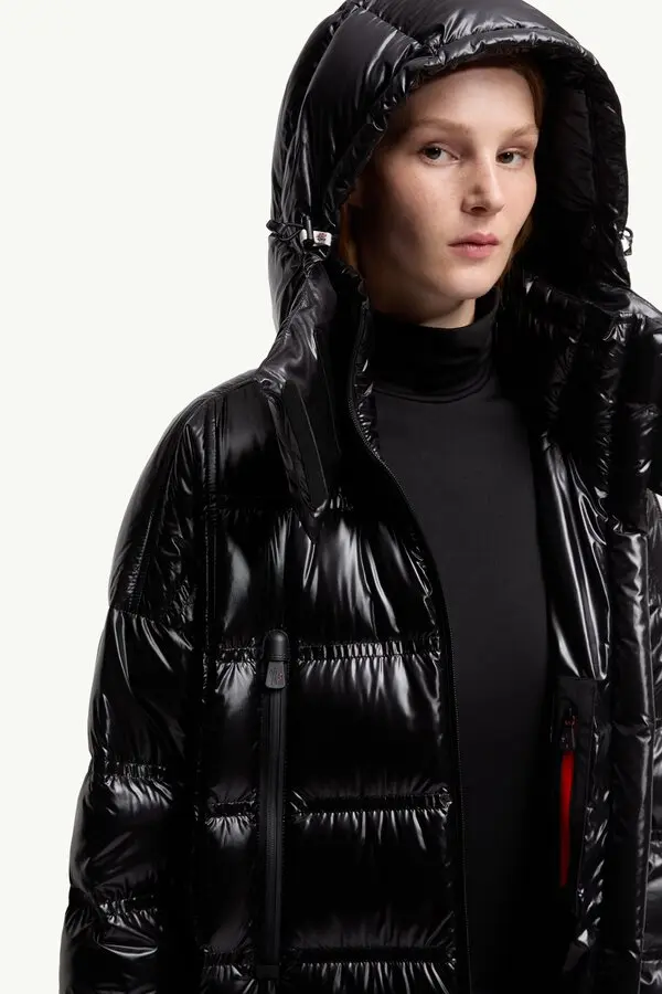 Moncler Rochelairs Hooded Long Down Jacket