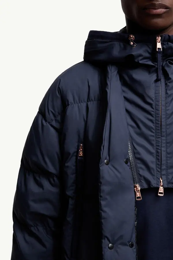 MONCLER X GILGA FARM DESIGNED BY DONALD GLOVER X Gilga Farm Donald Glover Tangelo Short Down Jacket