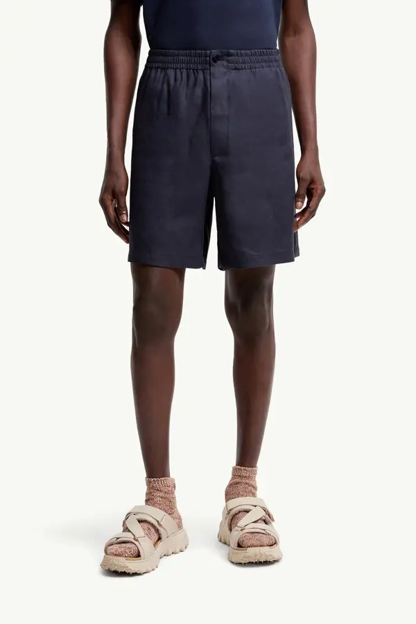 MONCLER X GILGA FARM DESIGNED BY DONALD GLOVER X Gilga Farm Donald Glover Linen Blend Shorts