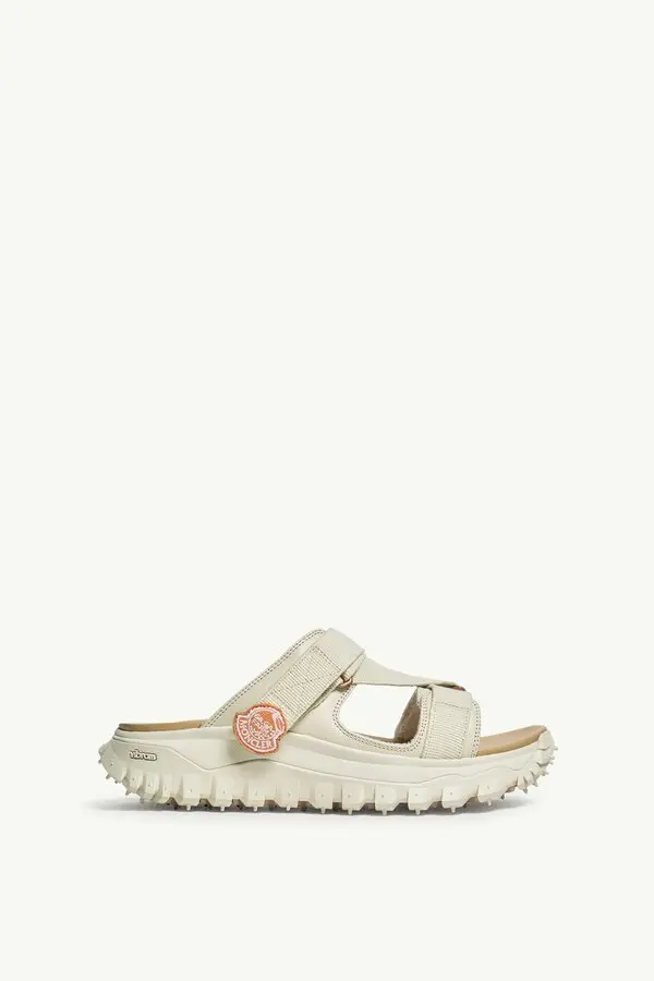 MONCLER X GILGA FARM DESIGNED BY DONALD GLOVER X Gilga Farm Donald Glover Trailgrip Vela Leather Sandals - White