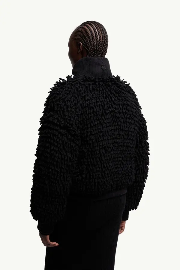 MONCLER X EDWARD ENNINFUL Wool Blend Zip-up Cardigan