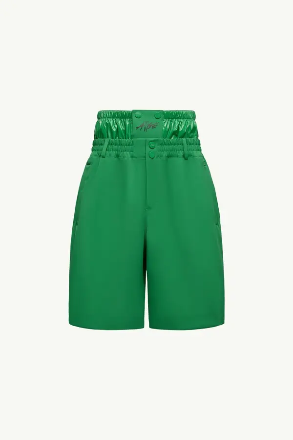 MONCLER X A$AP ROCKY Logo Print Elasticated Waist Shorts