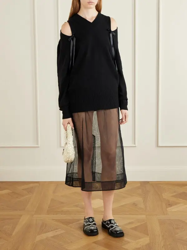 Simone Rocha Organza Midi Skirt