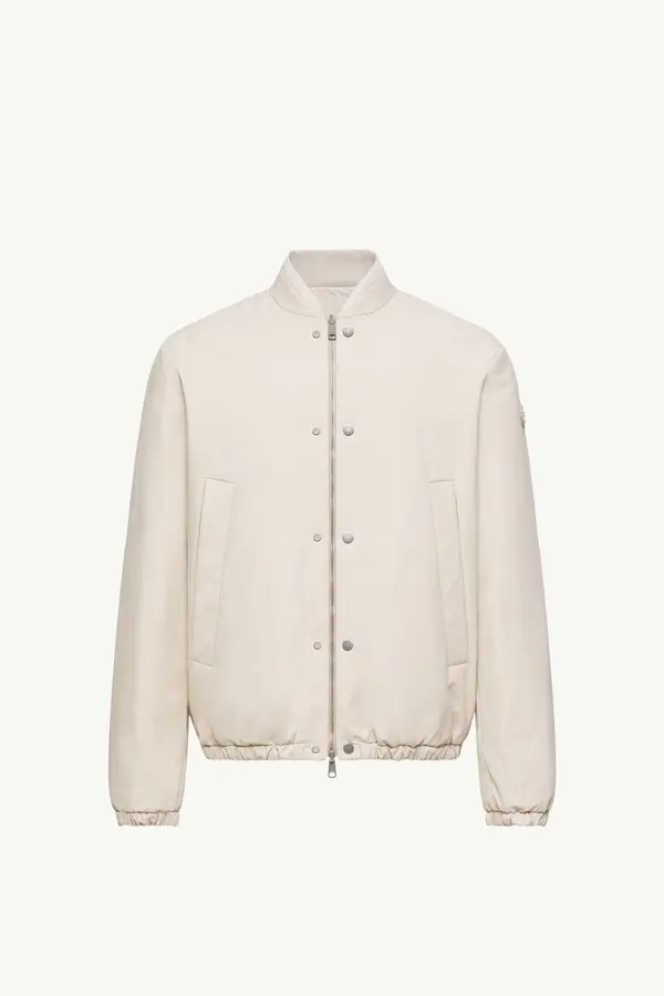 Moncler Tafoni Reversible Down Bomber Jacket - Beige