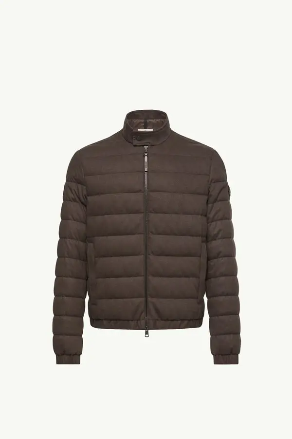 Moncler Luray Cashmere Blend Short Down Jacket