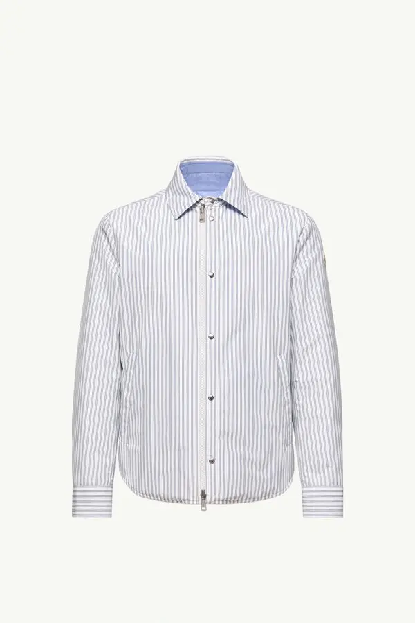 Moncler Crescent Reversible Down Shirt Jacket - White