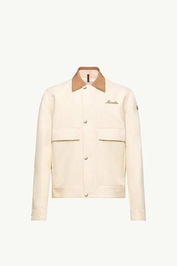 Moncler Kilke Linen & Cotton Blend Shirt Jacket