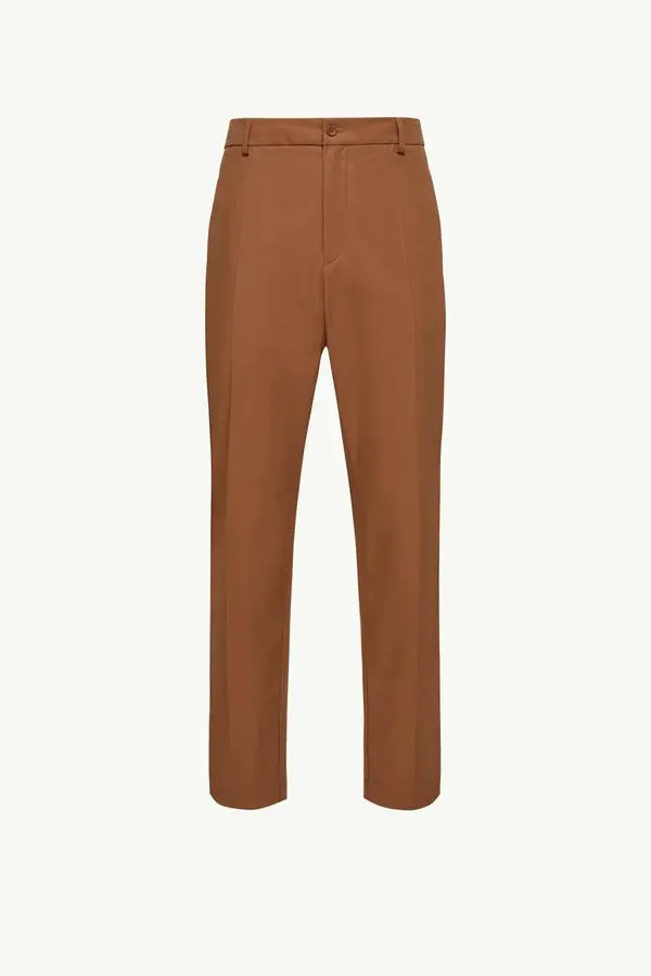 Moncler Technical Cotton Blend Pants - Brown