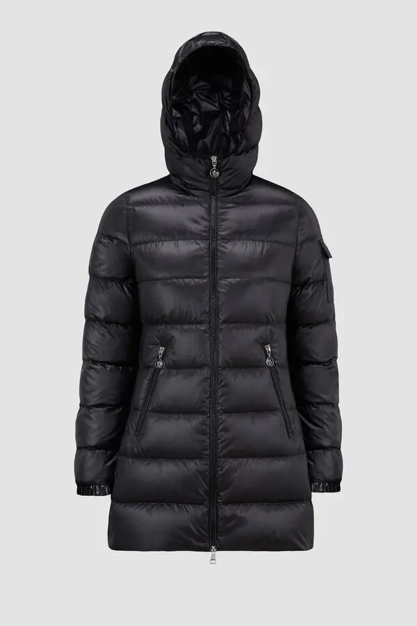 Moncler Glements Mid-length Down Jacket - Black