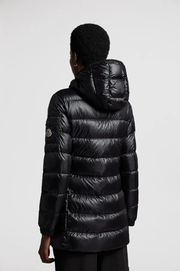 Moncler Glements Mid-length Down Jacket - Black