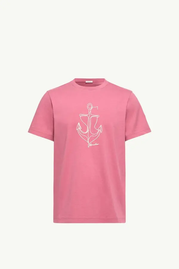Moncler Embroidered Cotton T-shirt