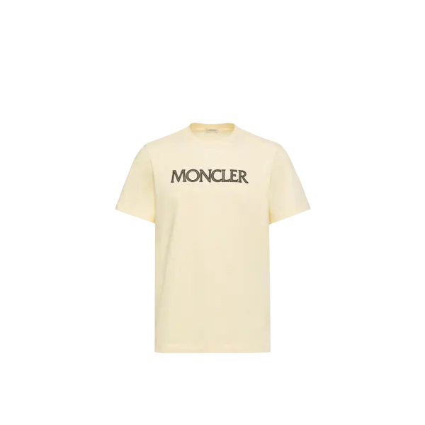 Moncler Logo Print Cotton T-shirt - White