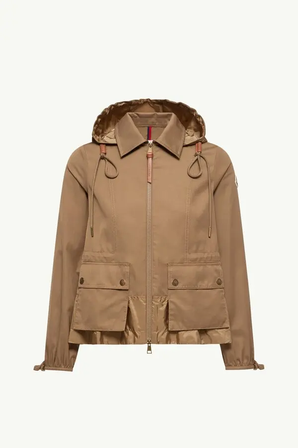 Moncler Adenium Hooded Jacket - Beige