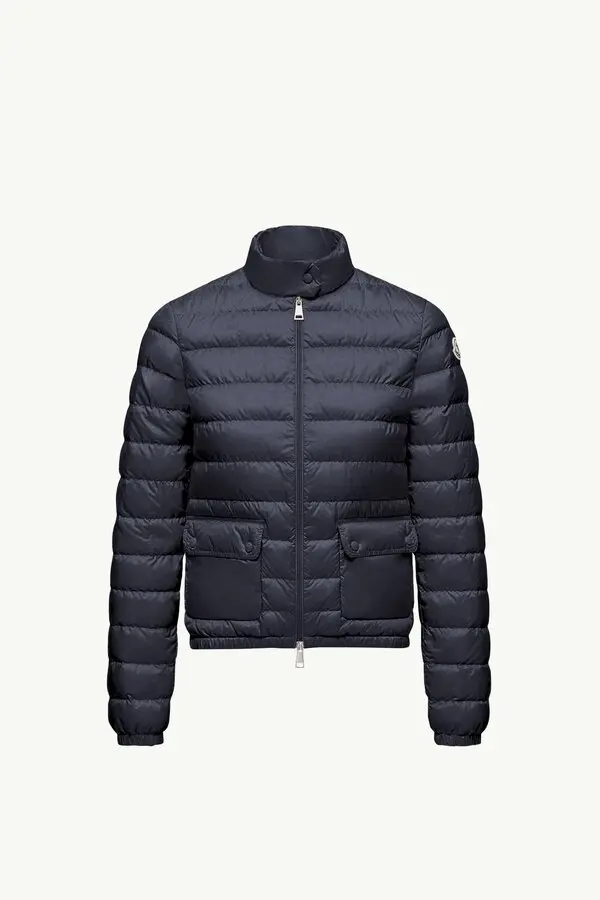 Moncler Lans Packable Short Down Jacket - Blue