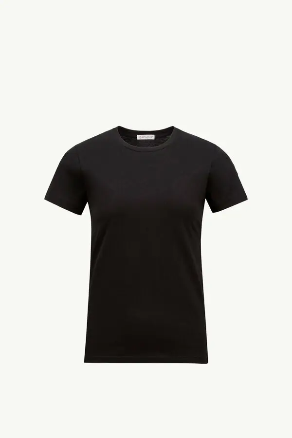 Moncler Logo Patch Cotton Jersey T-shirt