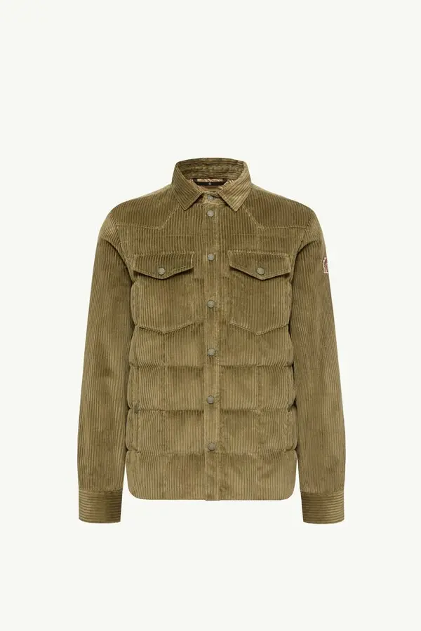 Moncler Gelt Corduroy Down Shirt Jacket