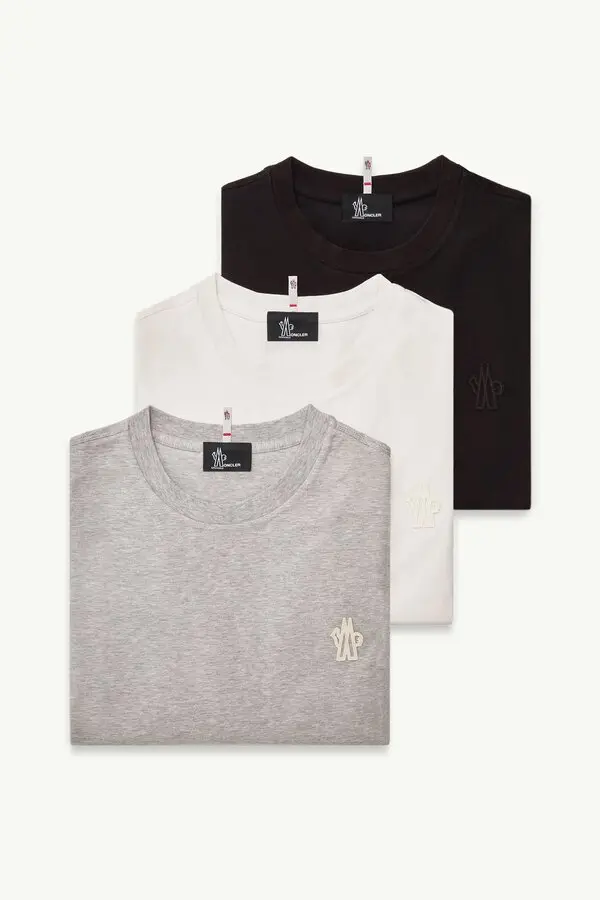 Moncler Logo Patch Cotton Blend T-shirt