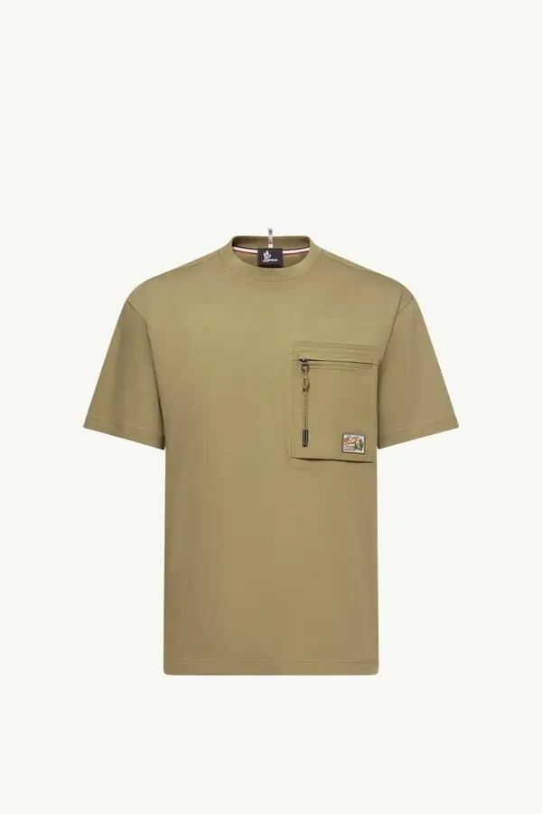 Moncler Utility Pocket Cotton T-shirt - Green