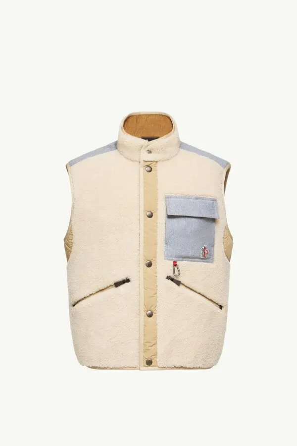 Moncler Teddy & Chambray Vest