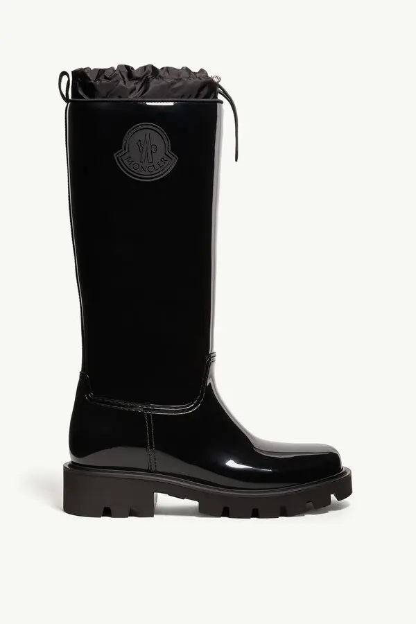 Moncler Kickstream High Rain Boots - Black