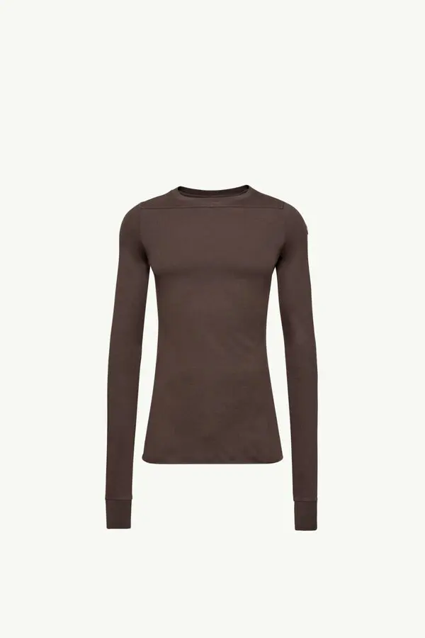 MONCLER + RICK OWENS Long Sleeve Cotton T-shirt - Brown