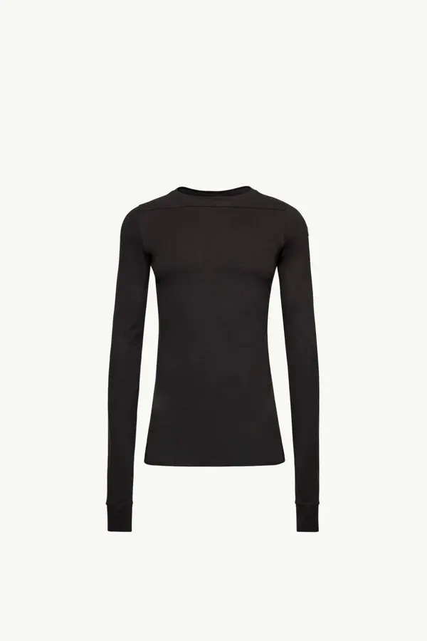 MONCLER + RICK OWENS Girder Long Sleeve Cotton T-shirt - Black